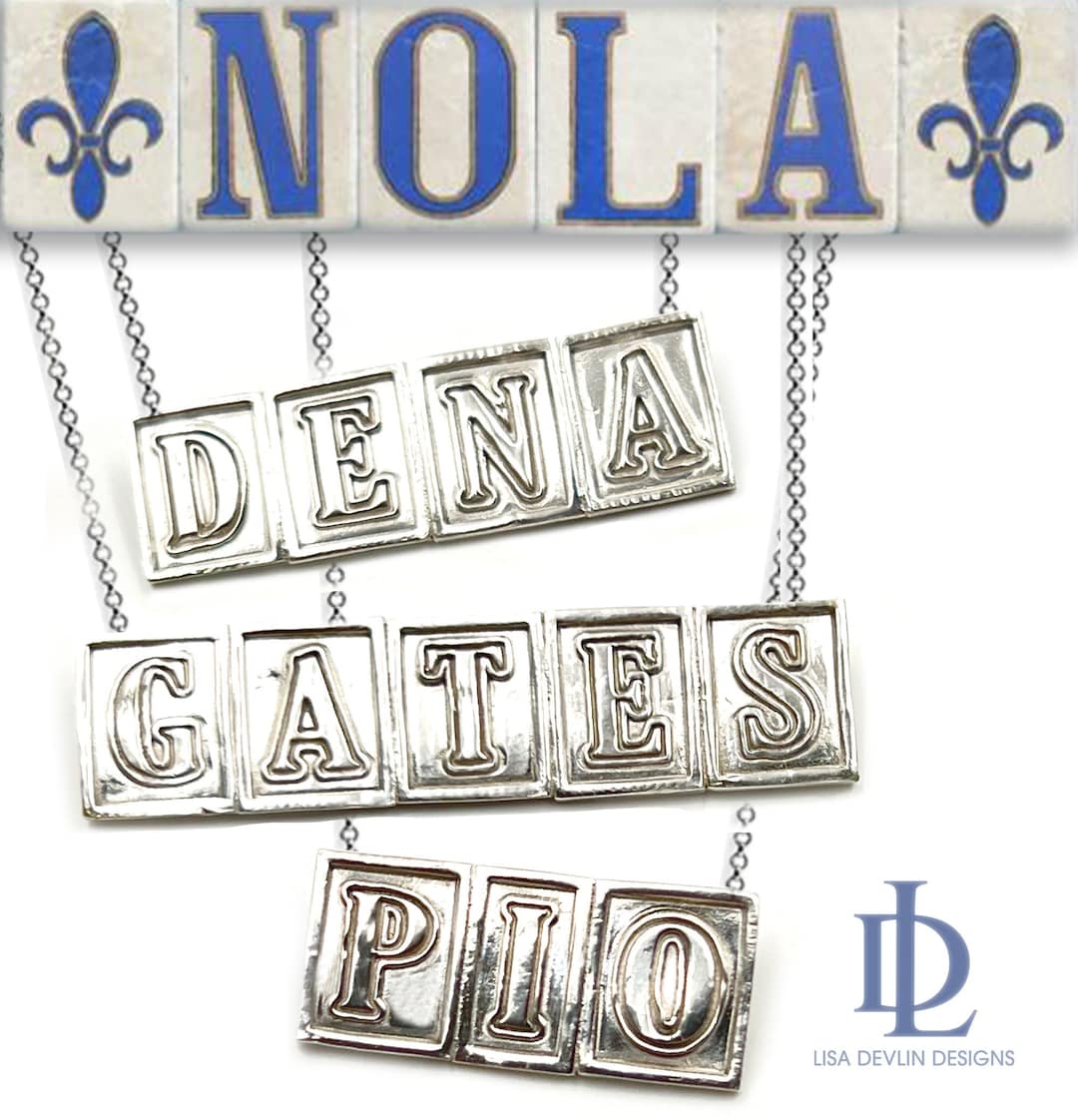 NOLA Tile Letters and Numbers by Lisa Devlin - Etsy