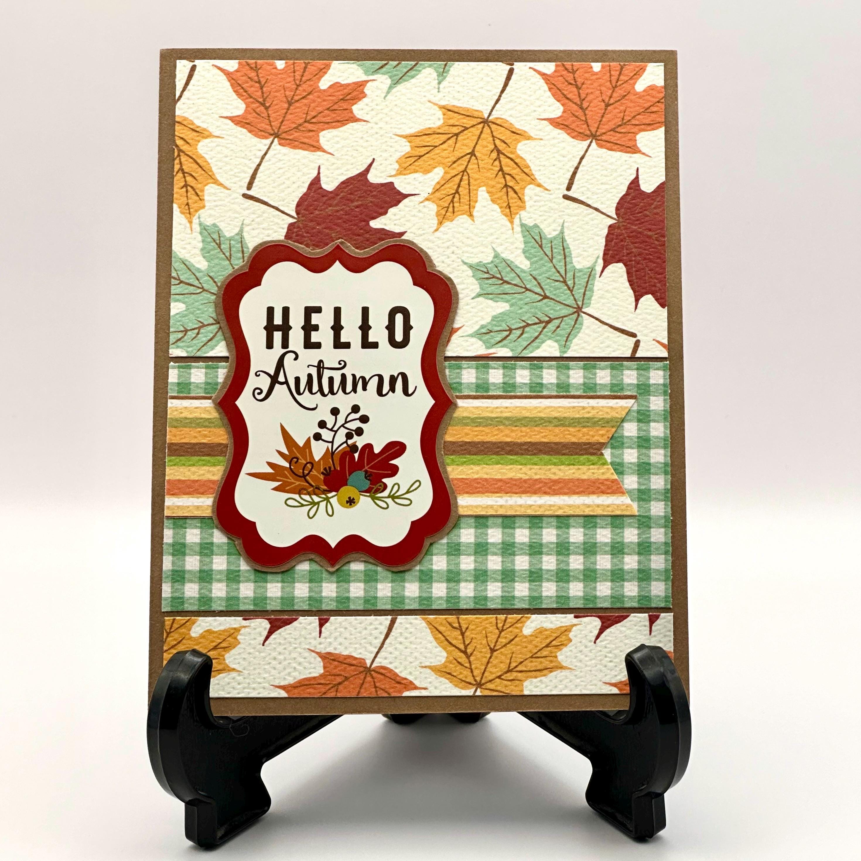 FALL THANKSGIVING CARDS Handmade Greeting Cards Pack of 4 - Etsy