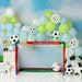 Soccer Photography Backdrop - Balloon Garland, Arch, White, Black ...