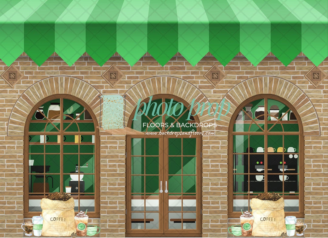 Coffee Shop Photography Backdrop Store, Barista, Beans, Java, Latte ...