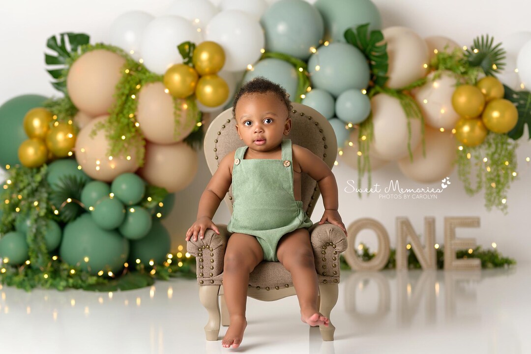 Jungle Wild One Photography Backdrop - Wild Thing, Balloon Arch ...
