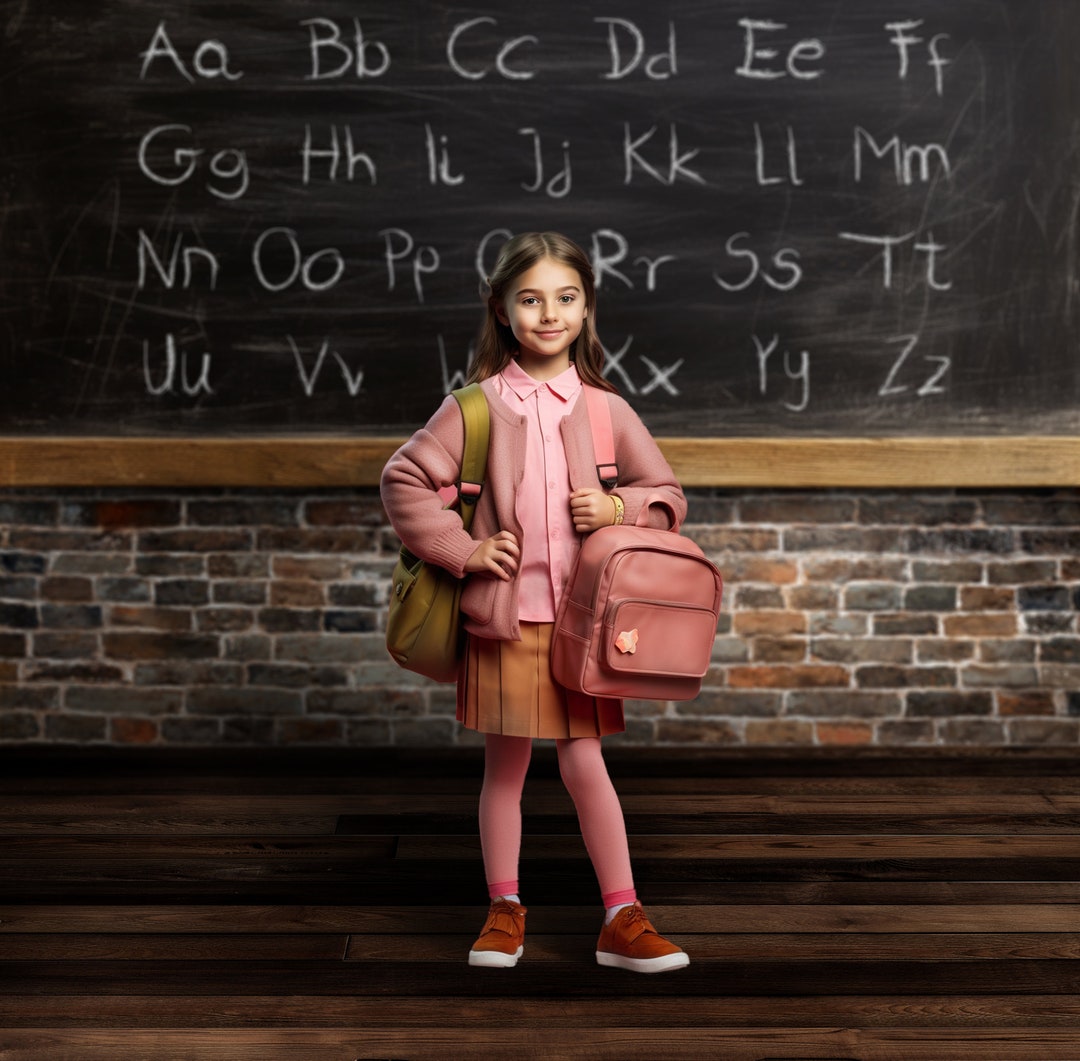 Back to School Classroom Blackboard Photography Backdrop Chalkboard ...