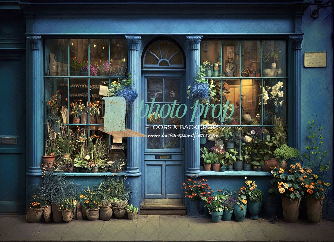 Surreal Flower Shop Photography Backdrop - Plant Store, Market, Spring ...