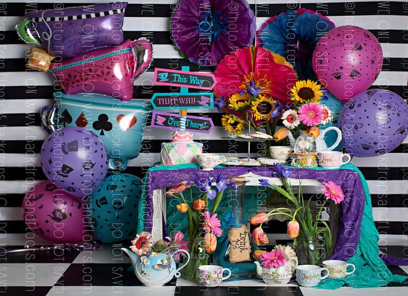 DIGITAL DOWNLOAD: Backdrop Background Props Alice in - Etsy