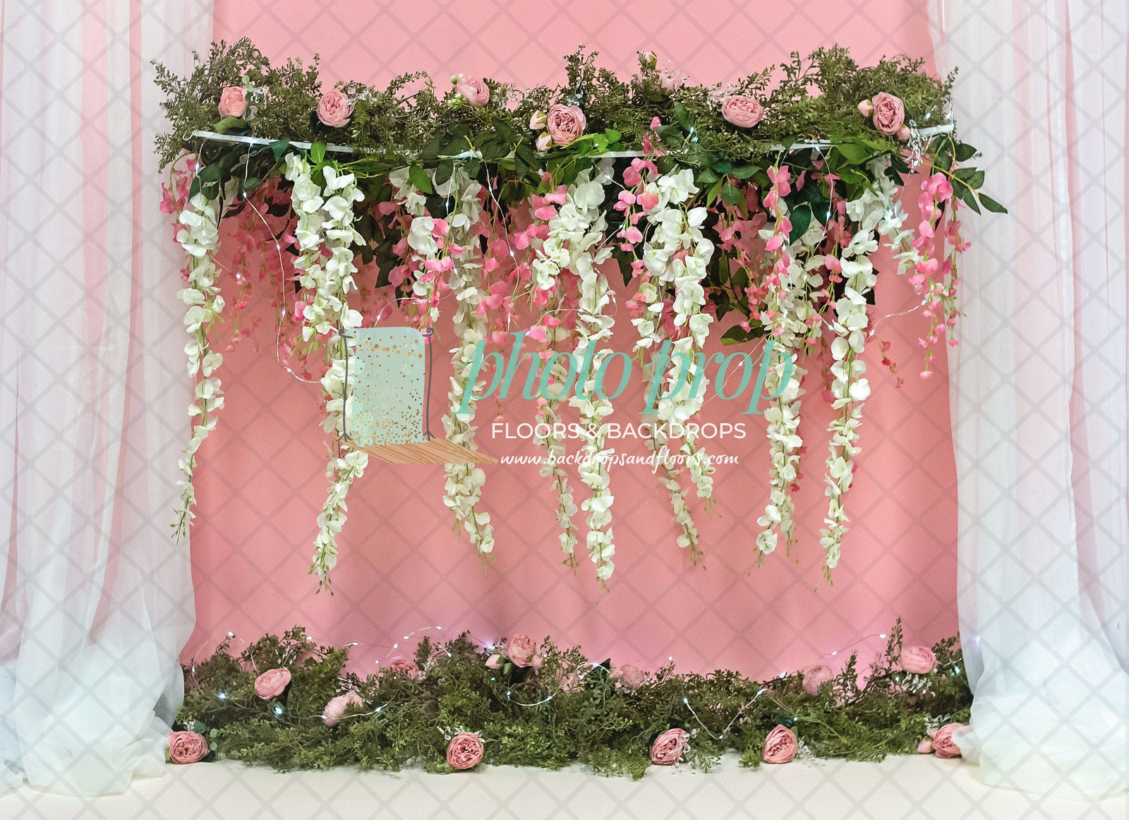 Hanging Flowers Backdrop