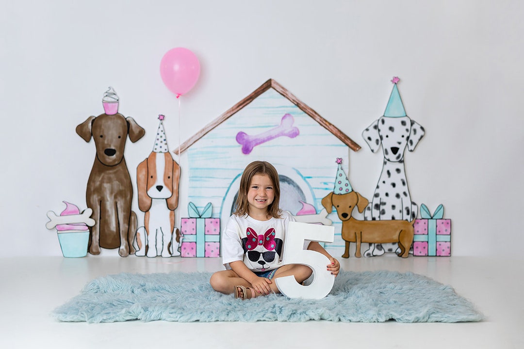 Dog Party Pet Photography Backdrop - Doggie, Puppy, Pets, Animals ...