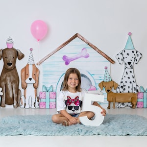 Dog Party Pet Photography Backdrop - Doggie, Puppy, Pets, Animals ...