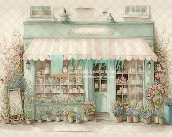 Fashion Store Boutique Storefront Backdrop Boutique - Etsy