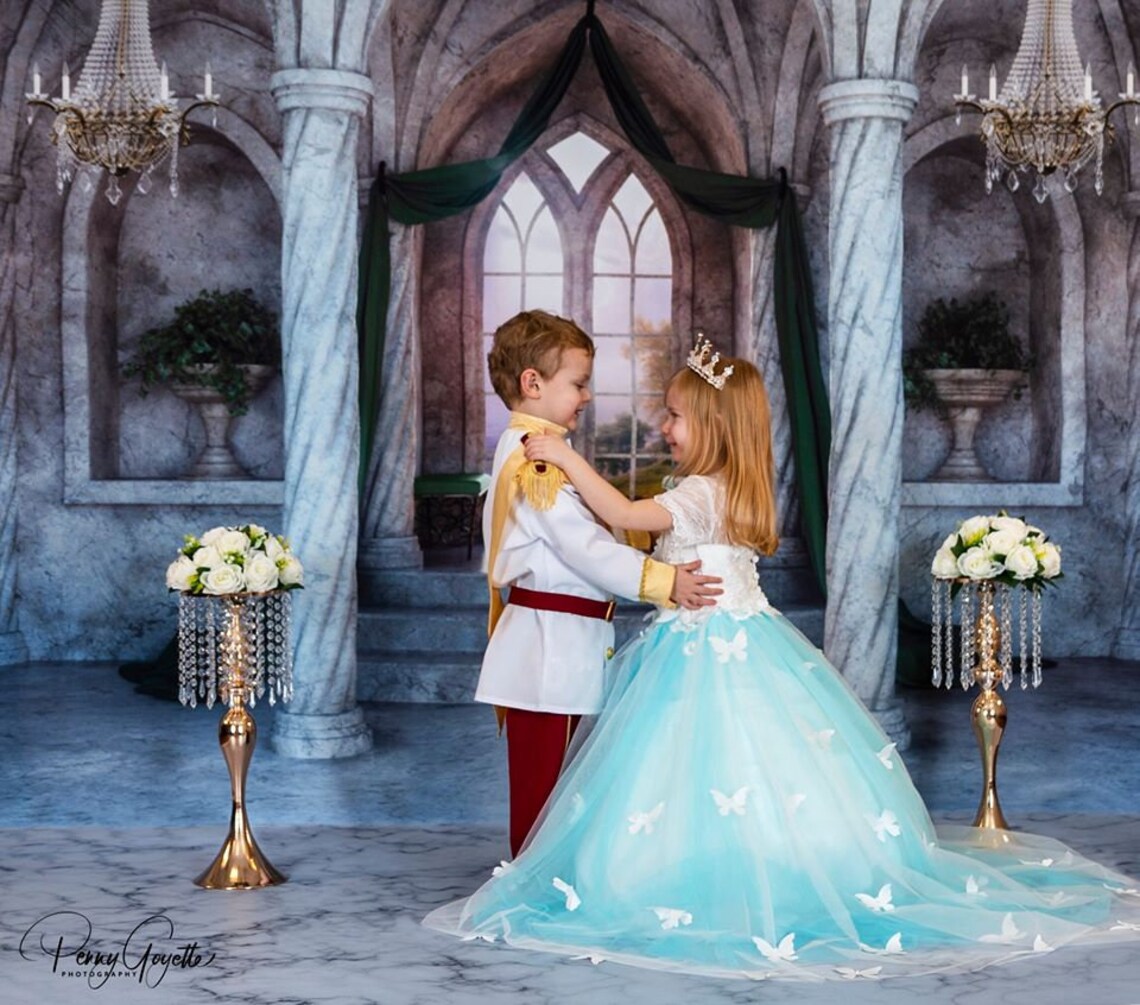 Castle Photography Backdrop Princess Columns Archway - Etsy