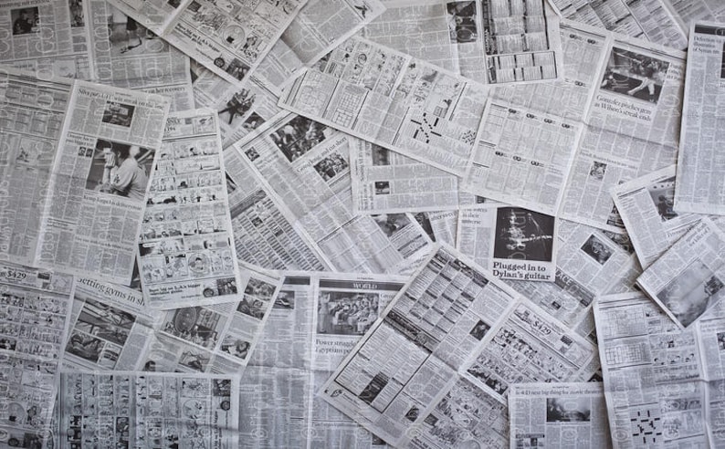 Newspaper Photography Backdrop Paper Boy News Times | Etsy