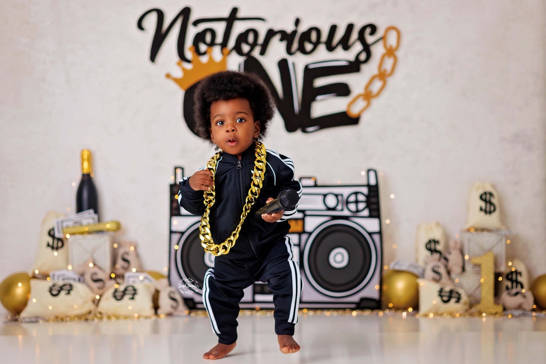 Hip Hop Photography Backdrop - the Big One, Music, Boombox, Crown ...