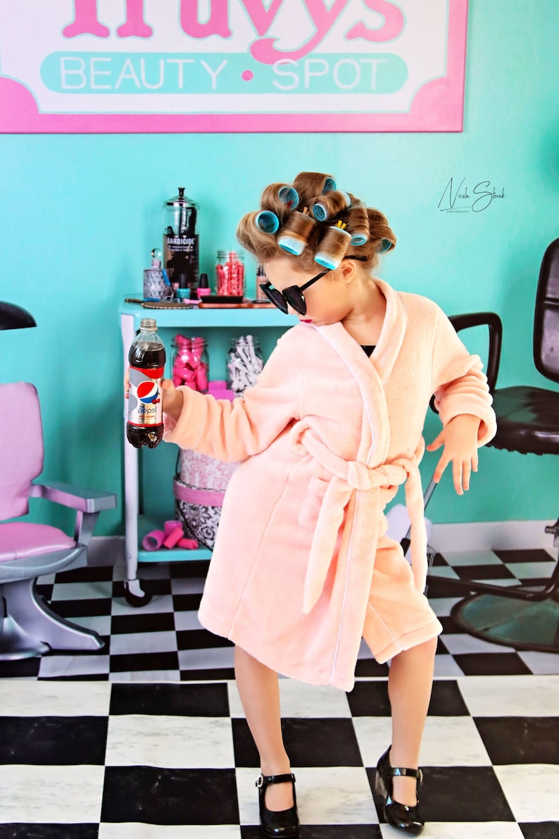 Beauty Parlor Hair Salon Photography Backdrop Stylist | Etsy