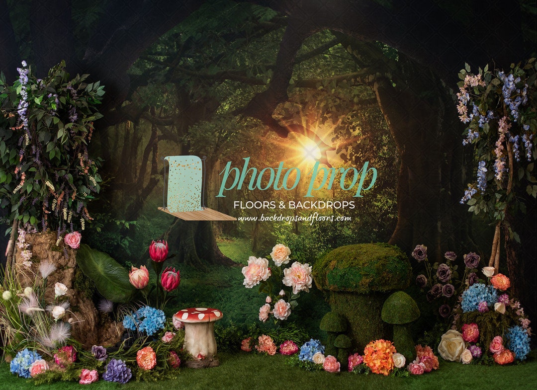 Magical Enchanted Forest Photography Backdrop - Fairyland, Fairies ...