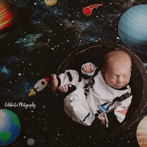 Outer Space Planets Galaxy Newborn Photography MINI BACKDROP ...