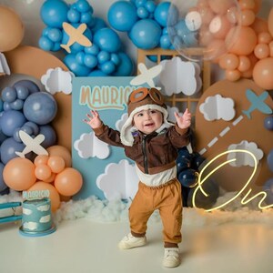 Time Flies Airplane Photography Backdrop Balloon Arch - Etsy