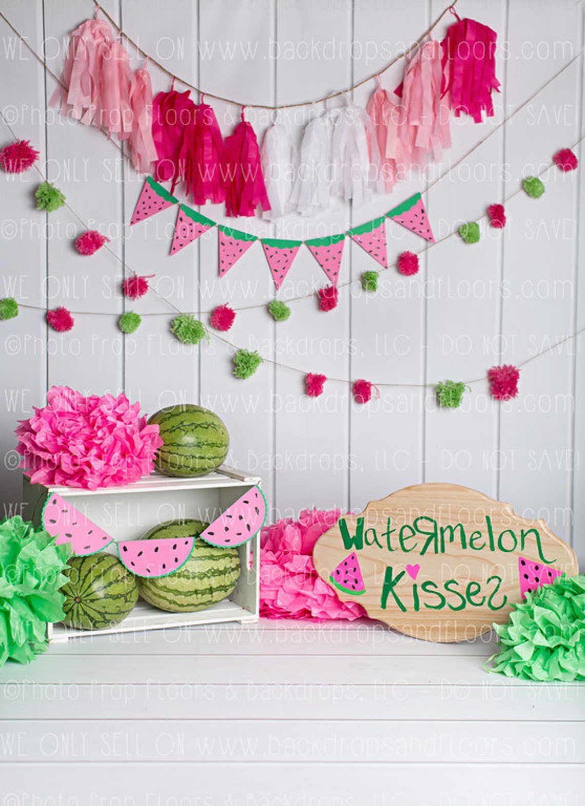 DIGITAL DOWNLOAD: Backdrop Background Props Watermelon or | Etsy