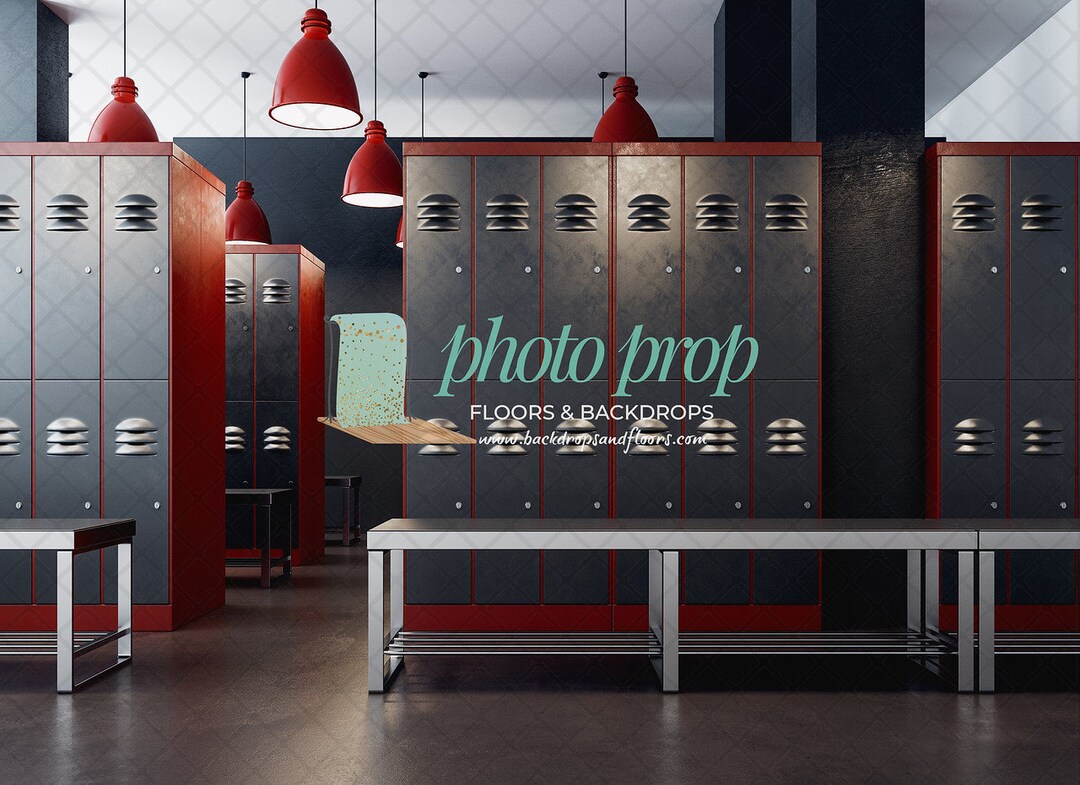 Locker Room Photography Backdrop, High School Sports Team Photos, Back ...