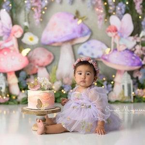 Purple and Pink Toadstools Enchanted Fairy Princess Photography ...