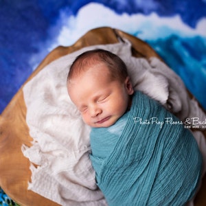 Ocean Wave Newborn Photography MINI BACKDROP / FLOORDROP - Posing ...