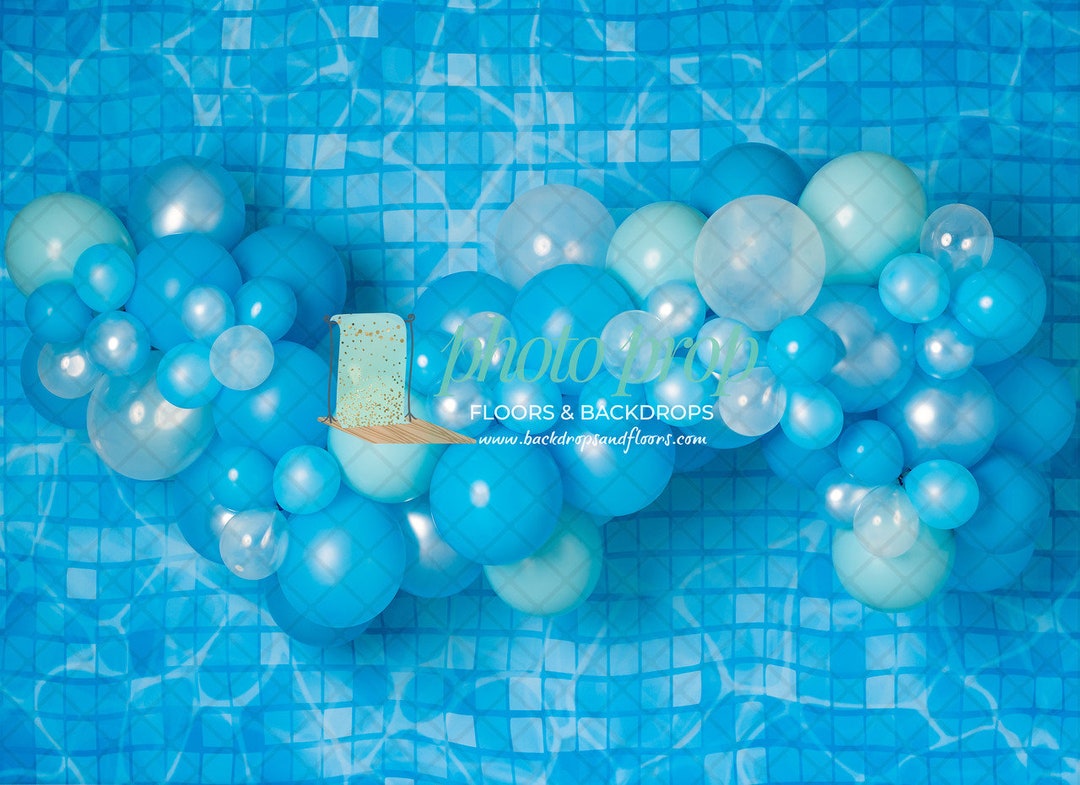 Pool Party Photography Backdrop - Underwater, Swim, Swimming, Summer ...