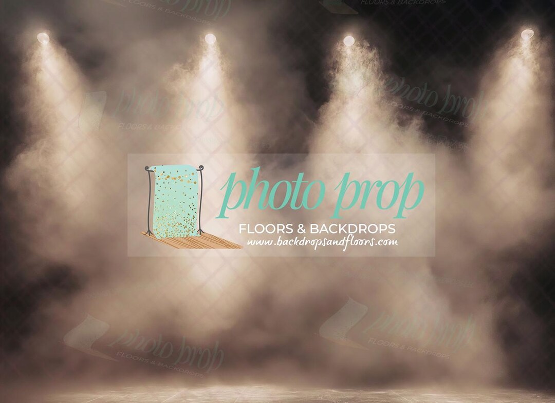 Smokey Concert Stage Spotlight Photography Backdrop, K-pop Pop Star ...
