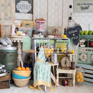 Kitchen Photography Backdrop Baking, Cooking, Pastries, Desserts, Pies ...