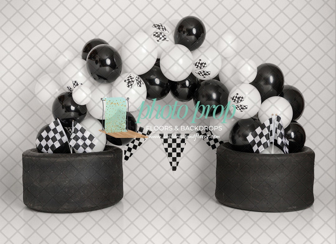 Race Car Driver Photography Backdrop - Road Track Hot Rod Racing Finish ...