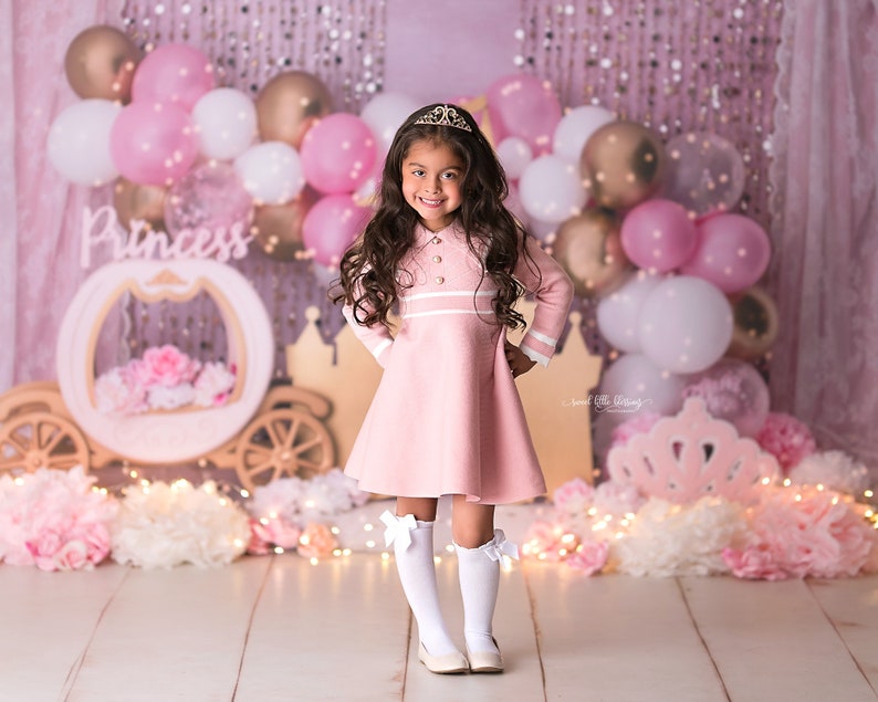 Gold Castle Photography Backdrop Princess Sparkling Pink - Etsy