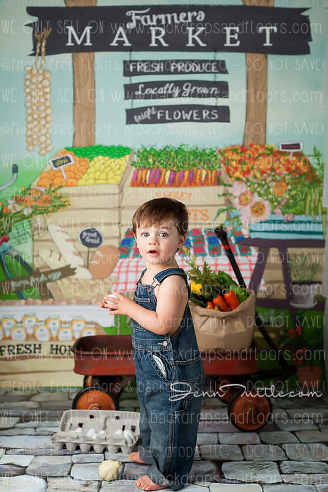 Farmers Market Photography Backdrop Fruit & Vegetable Stand - Etsy