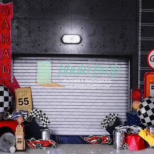 Garage Photography Backdrop - Tools, Vintage, Grease, Gas Station ...
