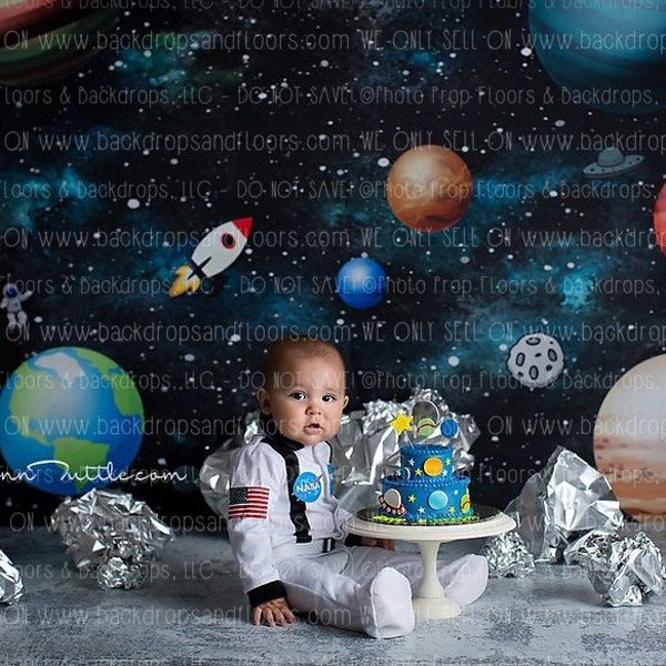 Space Theme Photography Backdrop - Etsy
