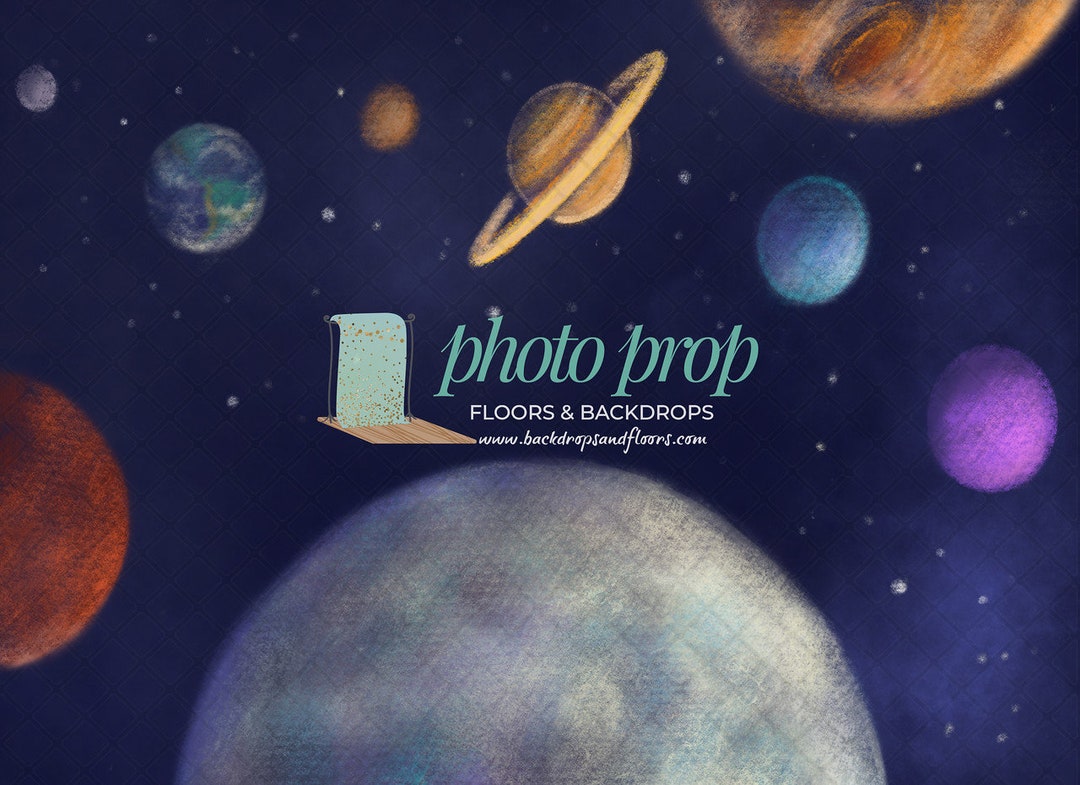 Planets Photography Backdrop - Outer Space, Astronaut, Galaxies, Stars ...