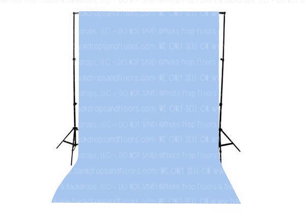 Sky Blue Solid Color Seamless Matte Finish Fabric Photography | Etsy