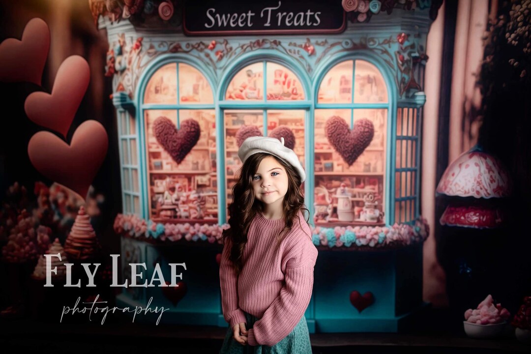 Candy Shop Photography Backdrop - Valentines Day, Chocolate, Store ...