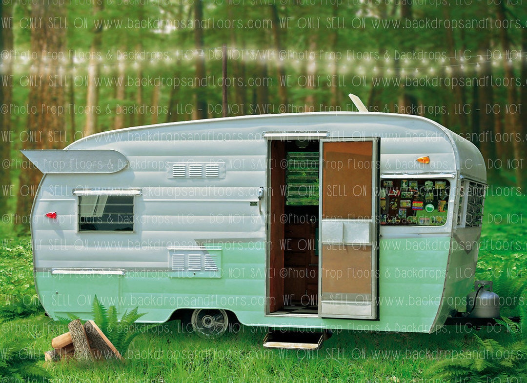 Vintage Camper Photography Backdrops - RV, Camping, Traveling, Summer ...