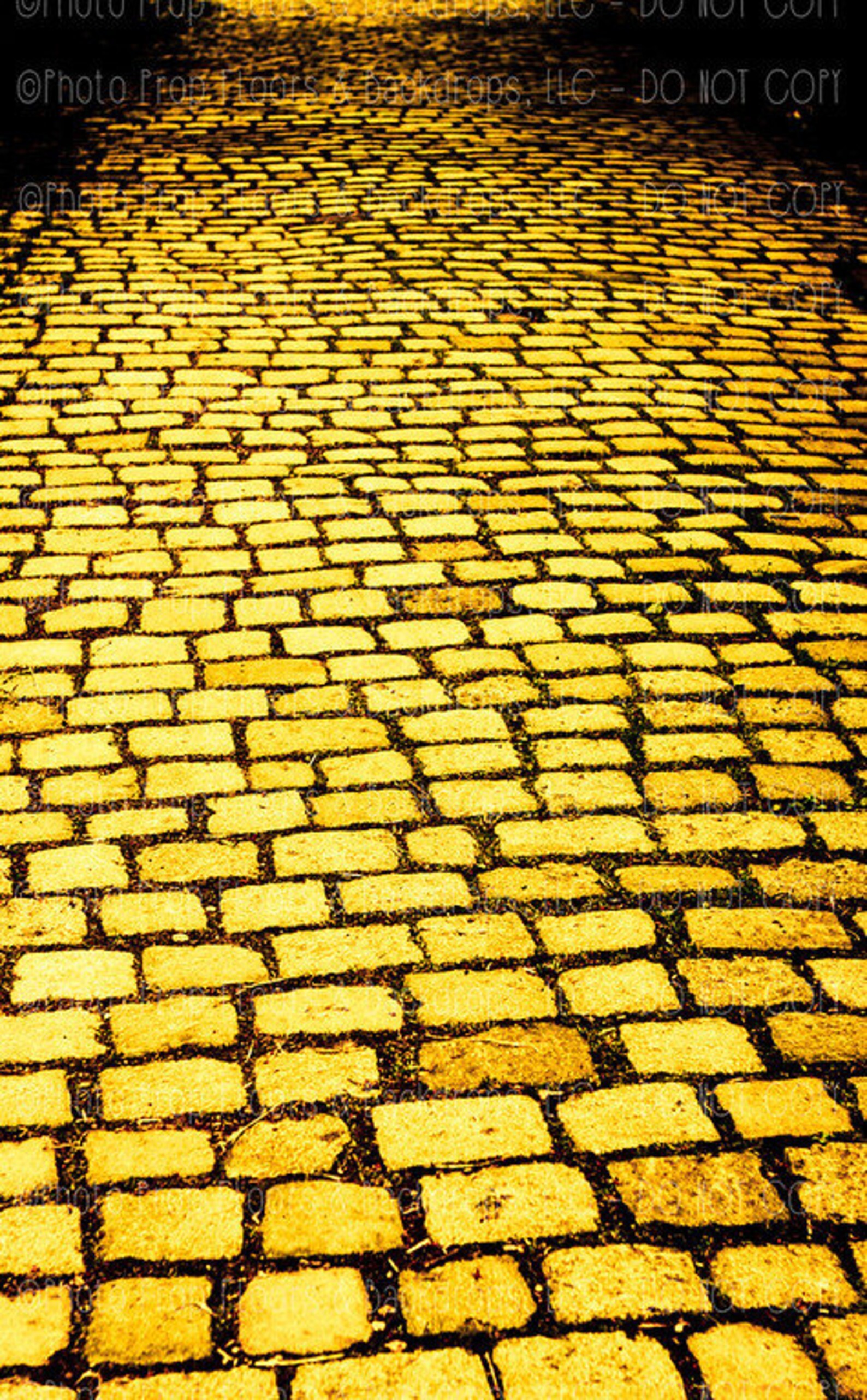 Golden Brick Path Fantasy Photography Floordrop for Fairytale Birthday ...