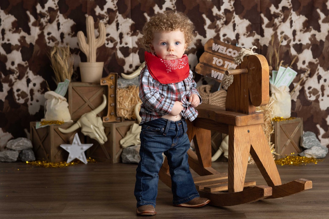 Western Photography Backdrop - Country, Cowboy, Cowgirl, Cactus, Cow ...