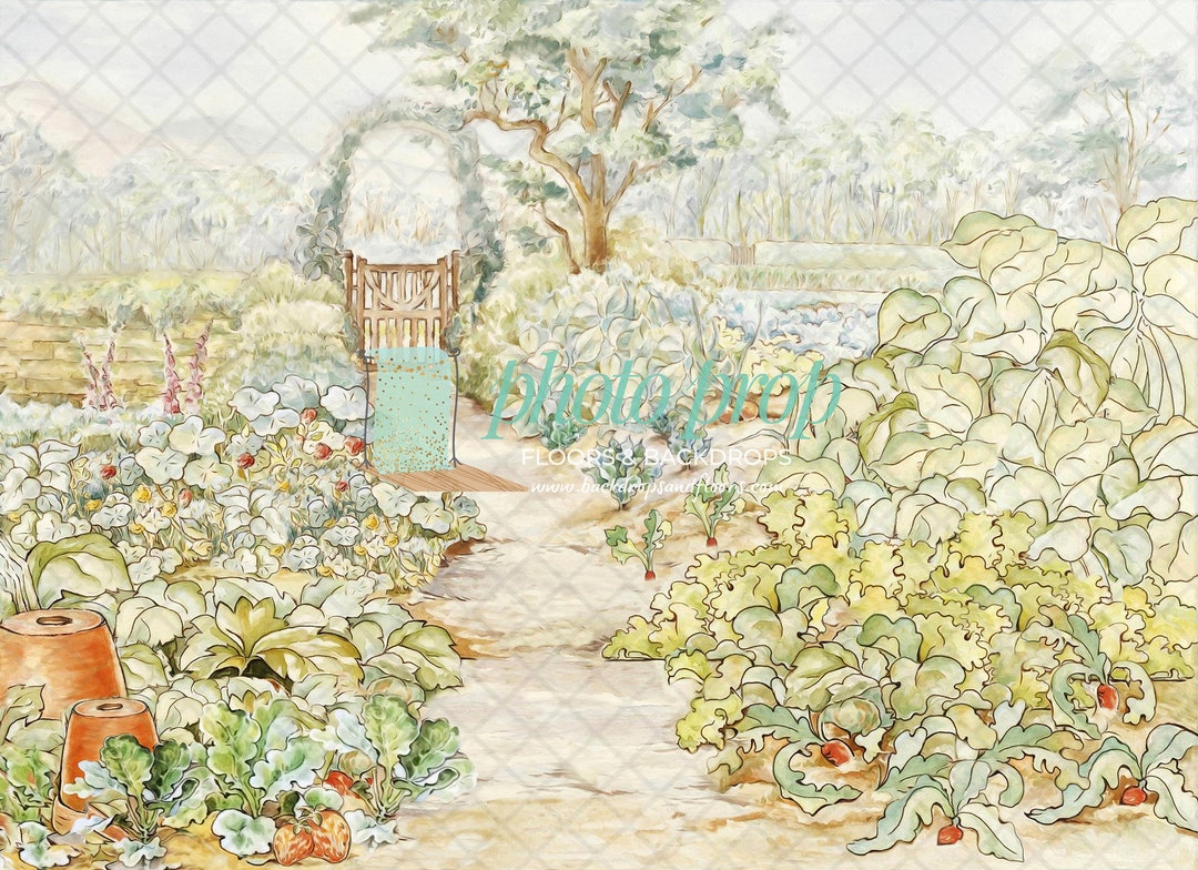 Vintage Peter Rabbit & Friends Photography Backdrop - Fairy Tale ...