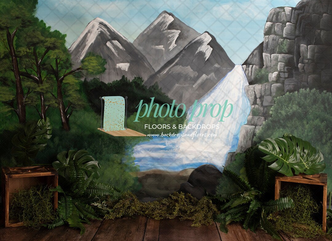 Snow Capped Mountains Photography Backdrop Mt Rainier - Etsy