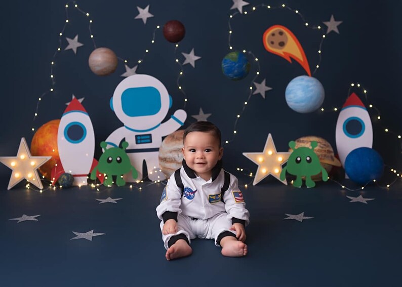 Astronaut Outer Space Photography Backdrop - Spaceship, Galaxies ...