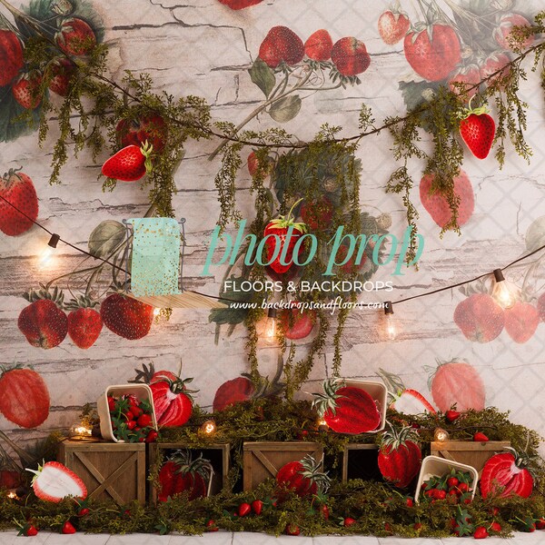 Strawberry Shortcake Backdrop - Etsy