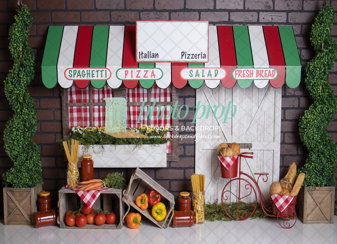 Pizza Restaurant Photography Backdrop - Italy, Italian, Pasta, Smash ...