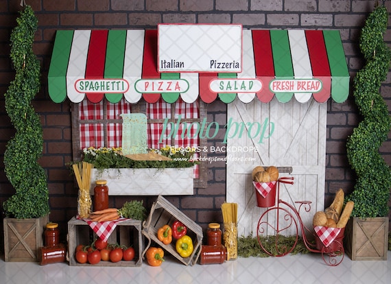 Pizza Restaurant Photography Backdrop Italy Italian Pasta - Etsy
