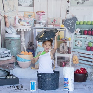 Kitchen Photography Backdrop Baking, Cooking, Pastries, Desserts, Pies ...