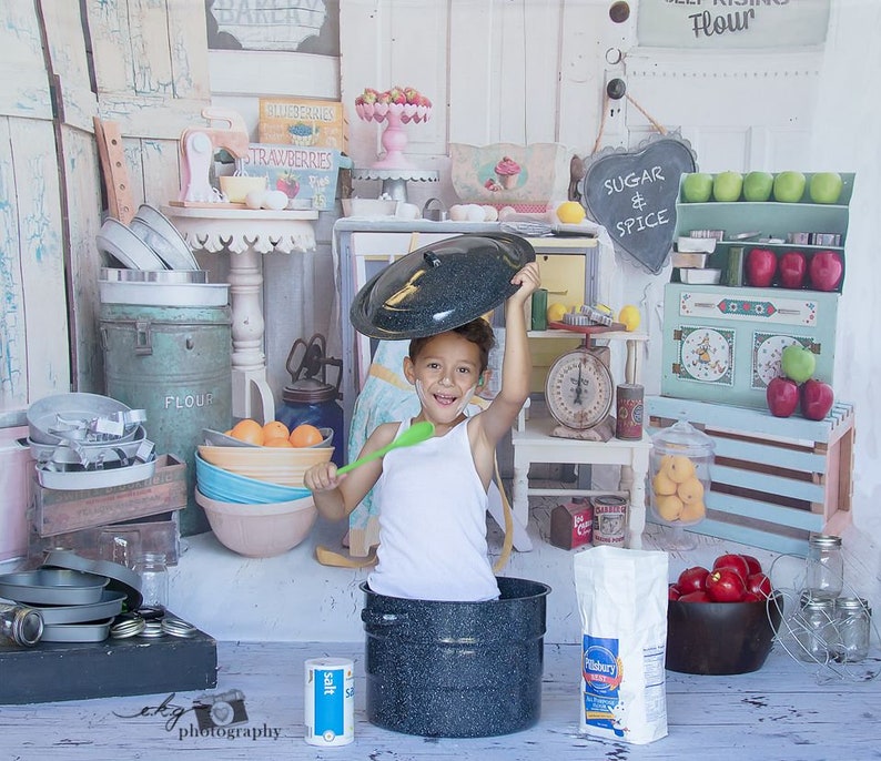 Kitchen Photography Backdrop Baking Cooking Pastries | Etsy