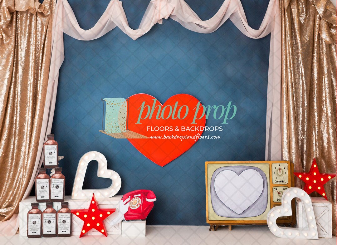 50's Photography Backdrop - TV Sitcom, Love, Comedy, 50s Couple ...