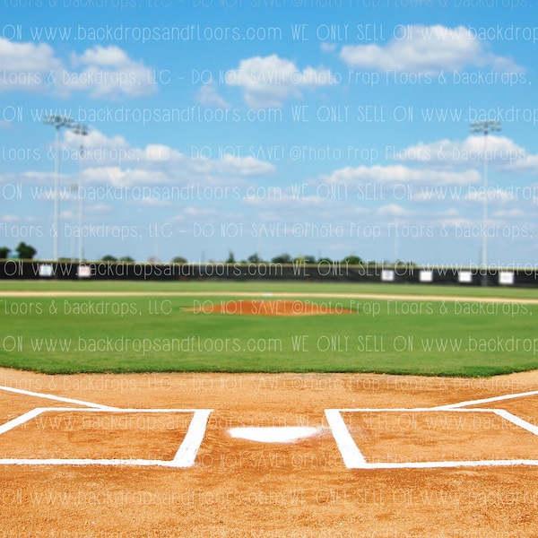 Baseball Field Backdrop - Etsy