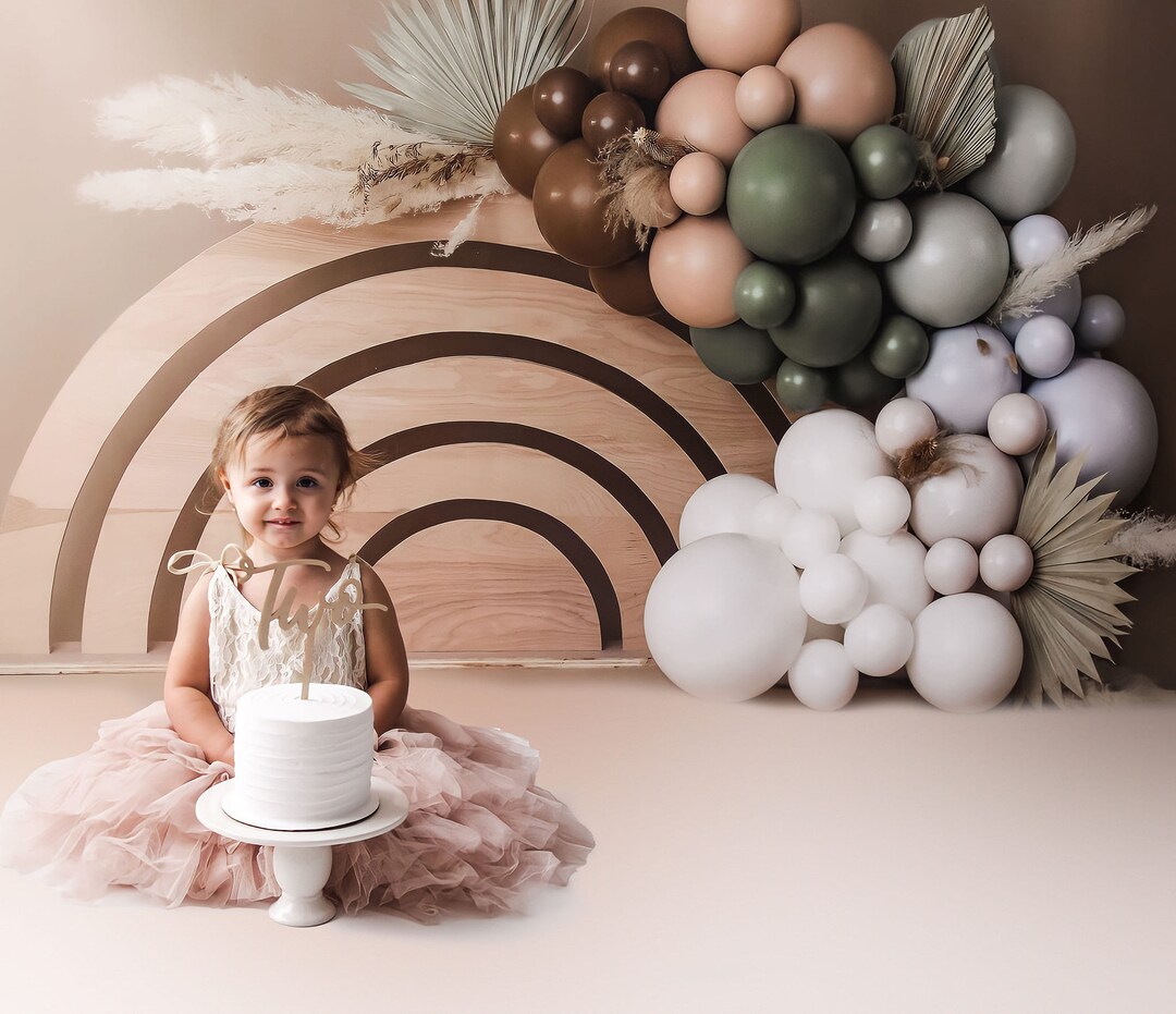 Boho Wooden Rainbow - Bohemian, Earth Tones, Earthy, Natural, Green ...