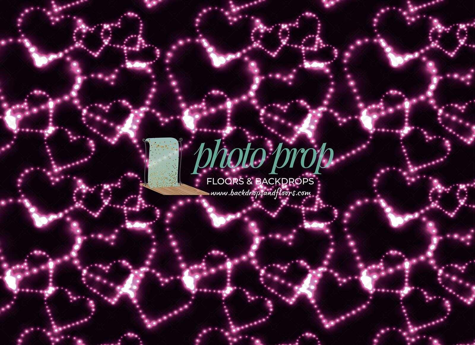 80s and 90s Photography Backdrop Neon Hearts Photo Booth | Etsy