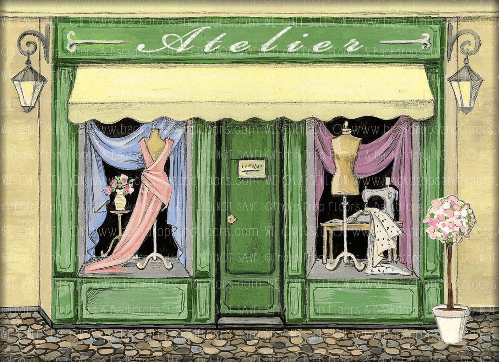 Boutique Photography Backdrop Store Window Storefront | Etsy